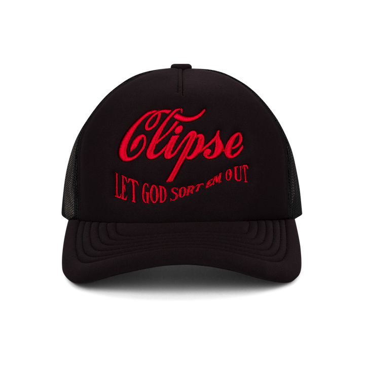 DENIM TEARS X CLIPSE TRUCKER HAT (BLACK) – Clipse | Official Store