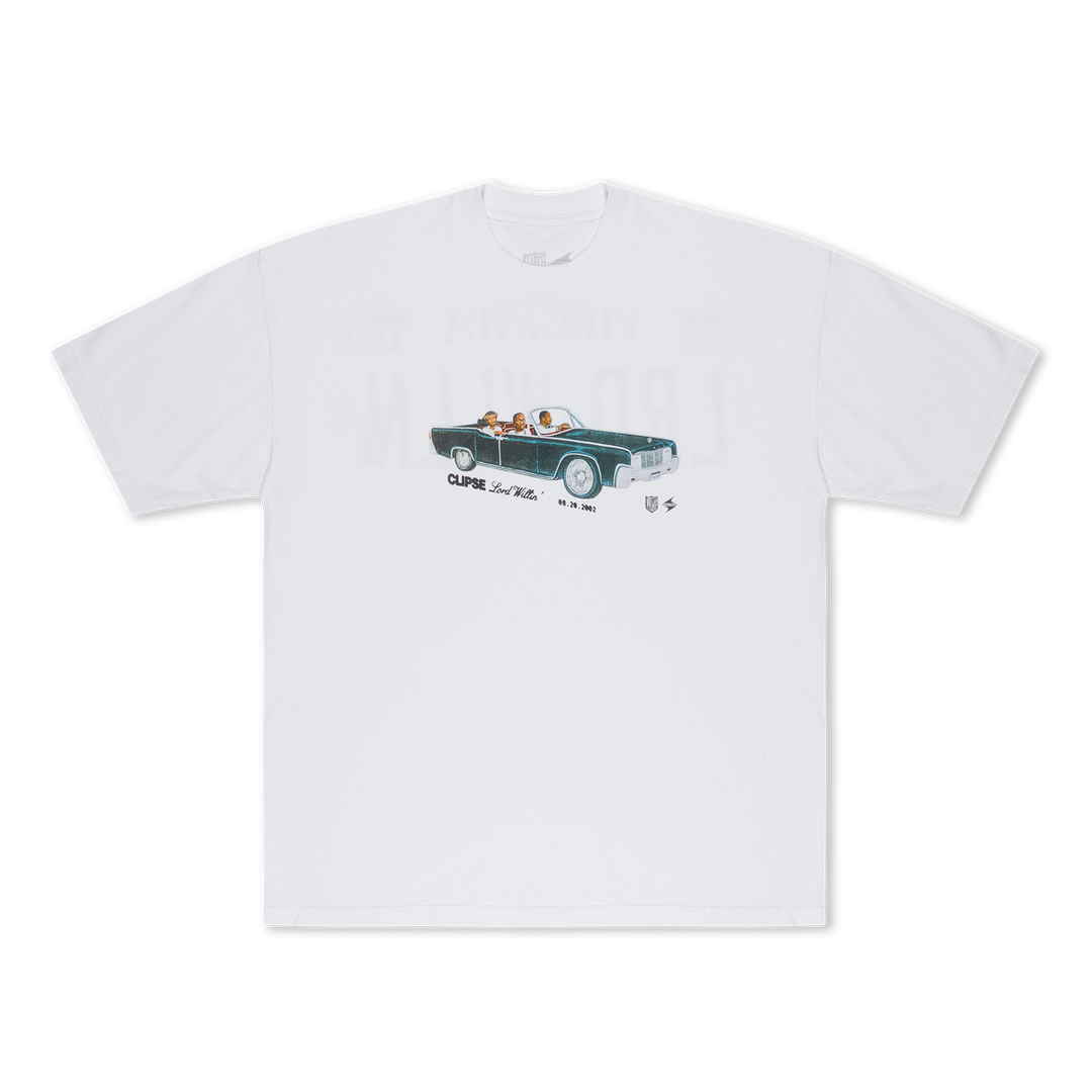 STAR TRAK X LORD WILLIN' PLATE TEE (WHITE) – Clipse | Official Store