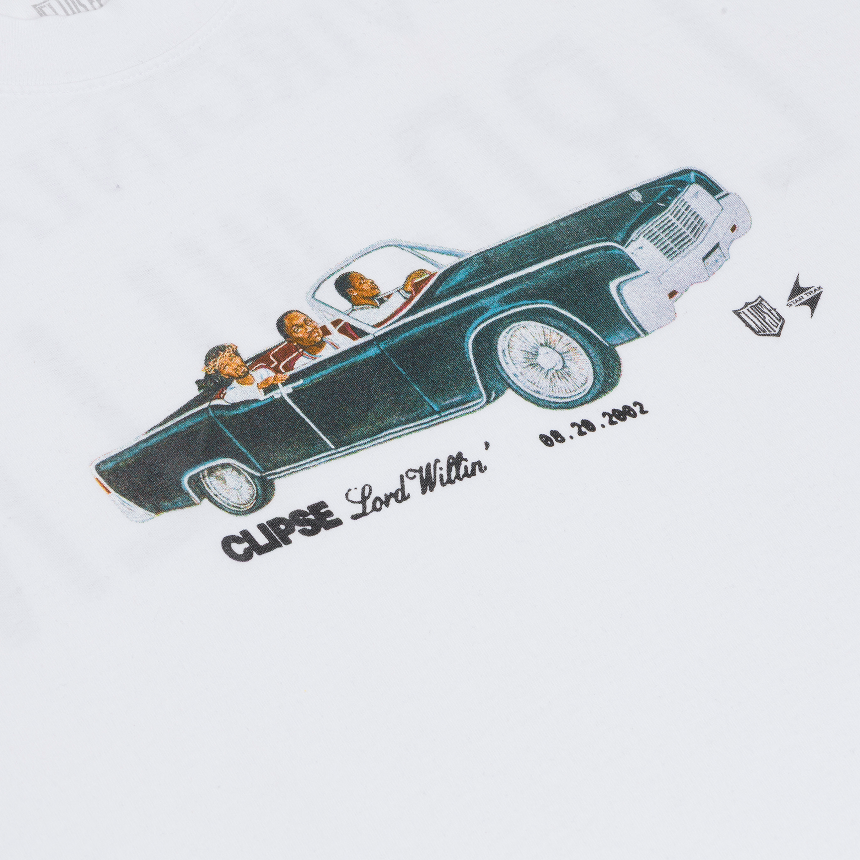 STAR TRAK X LORD WILLIN' PLATE TEE (WHITE) – Clipse | Official Store